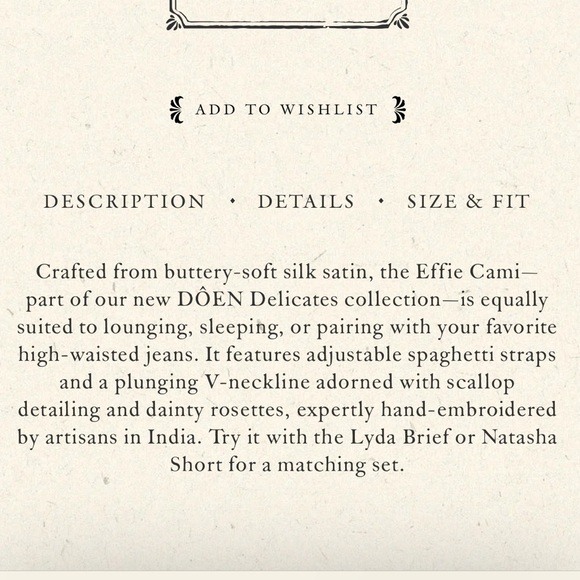 Doen | Tops | Nwt Doen Effie Cami | Poshmark